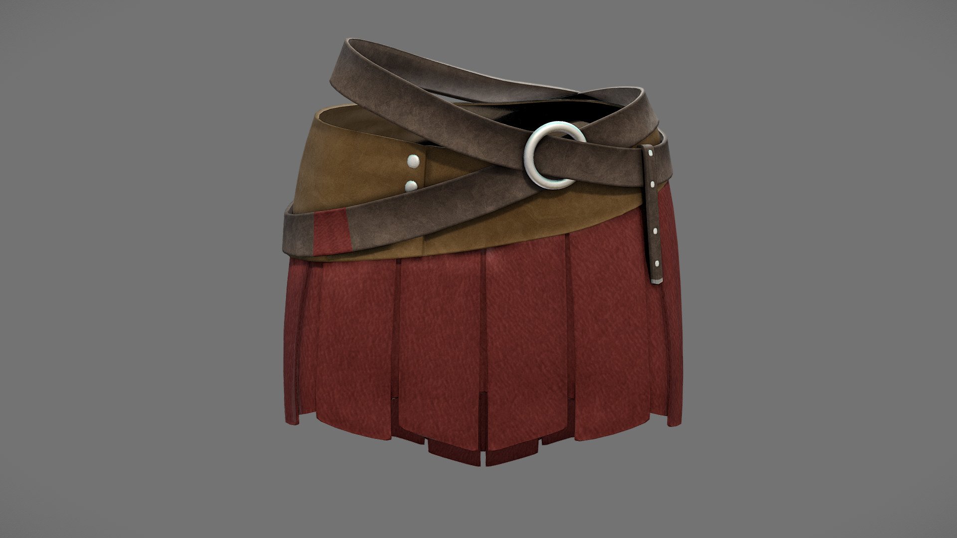 Female Roman Pleated Warrior Skirt - Buy Royalty Free 3D model by 3dia ...