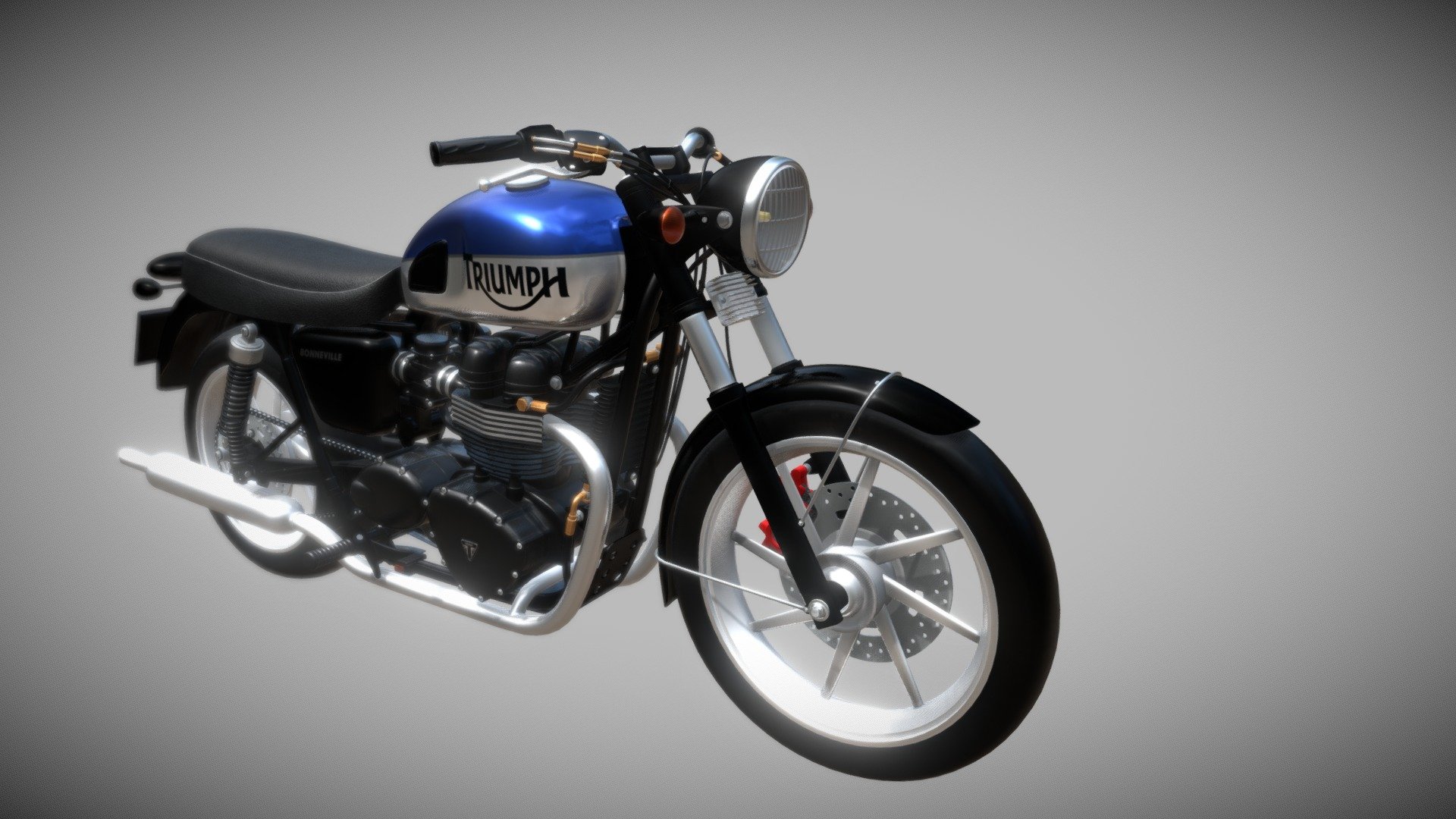 Triumph Bonneville T100 - 3D model by Vodum Games (@vodum_games ...