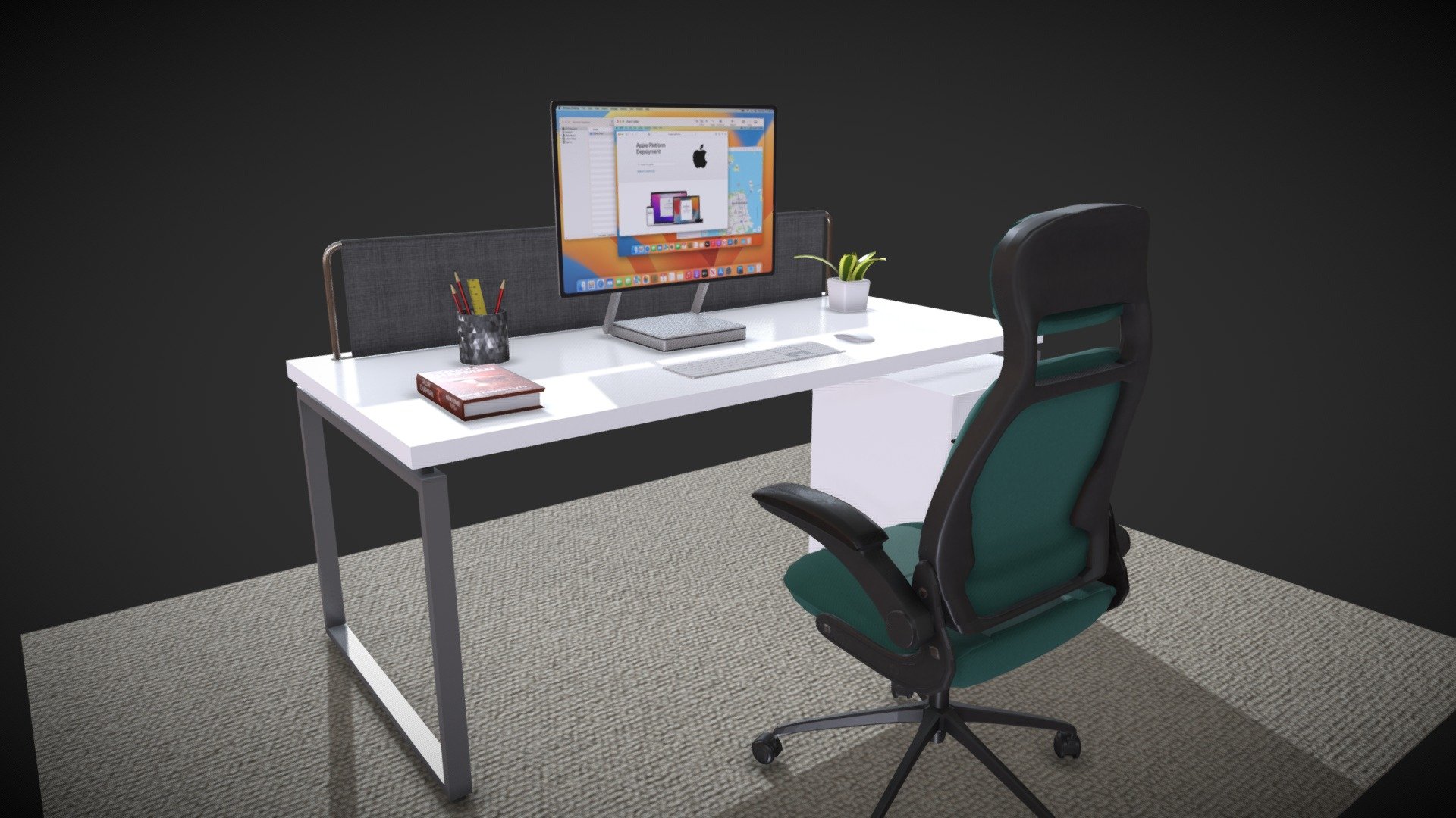 Office workstation - Buy Royalty Free 3D model by 3D Dreamscapes ...