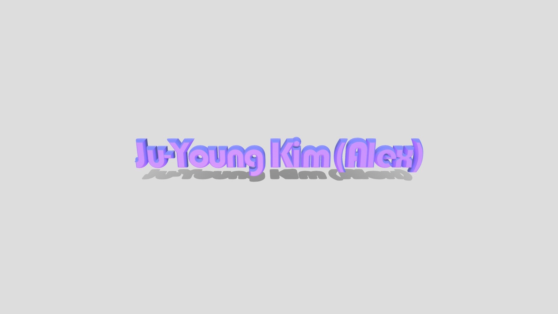 Ju-Young Kim (Alex) signature - Download Free 3D model by alex99kim ...