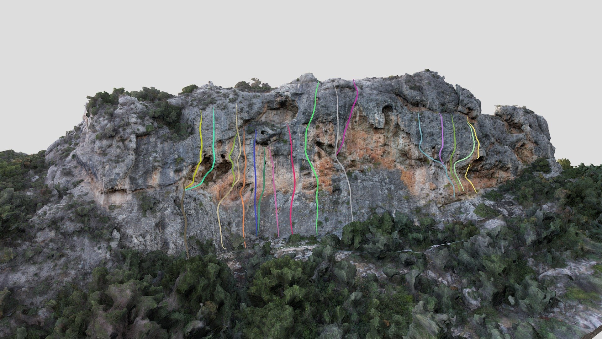 Virtual Mount Agria Volos Lower Climbing Sector - 3D model by Vasilis ...