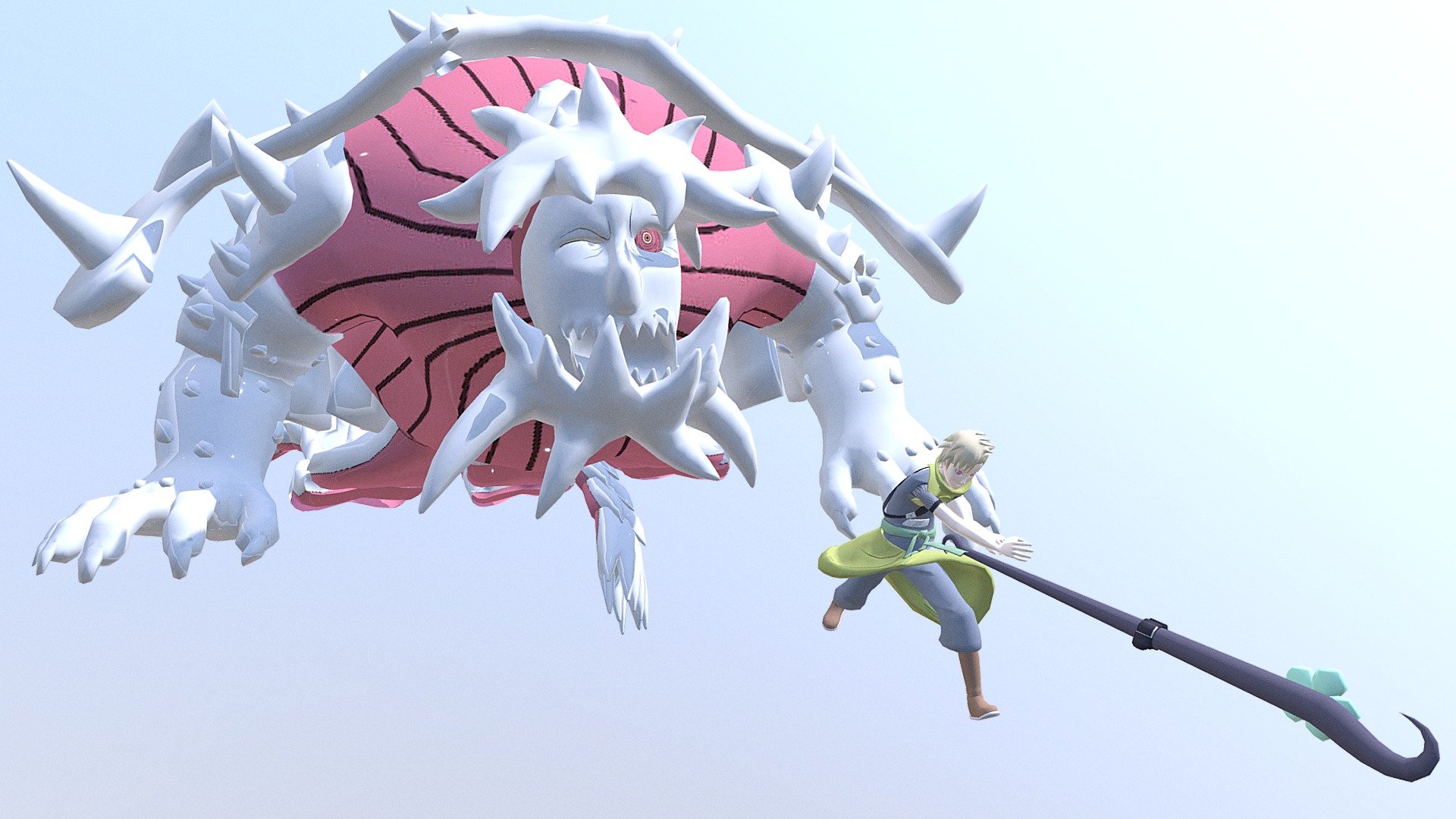 YAGURA & IZUBO 3 tails turtle FBX - 3D model by Masashi Kishimoto .inc ...