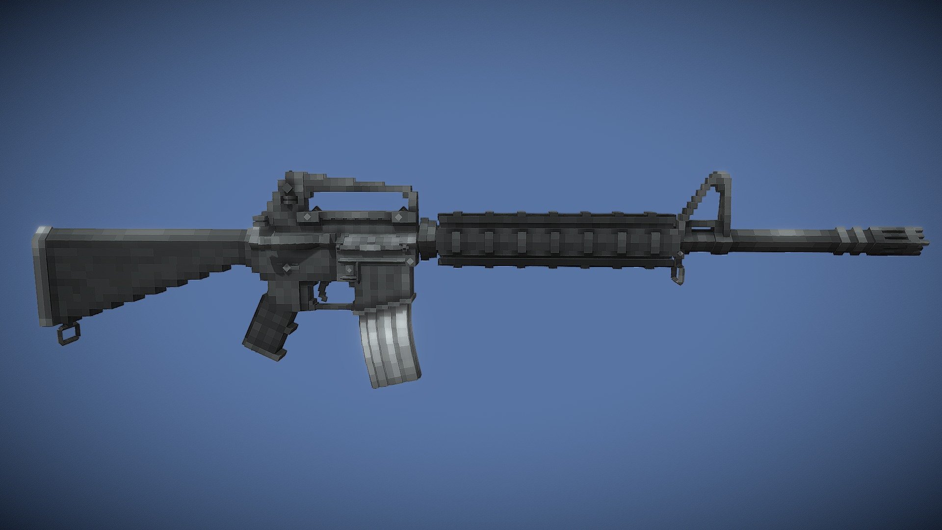 M16A4 [Voxel] - 3D model by Radium (@Radium_Studio) [6605be0] - Sketchfab