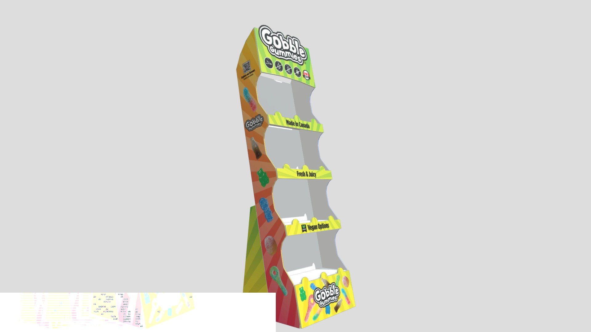 Product Display Stand - Gobble Gummies - 3D model by nolivosr [660767b ...