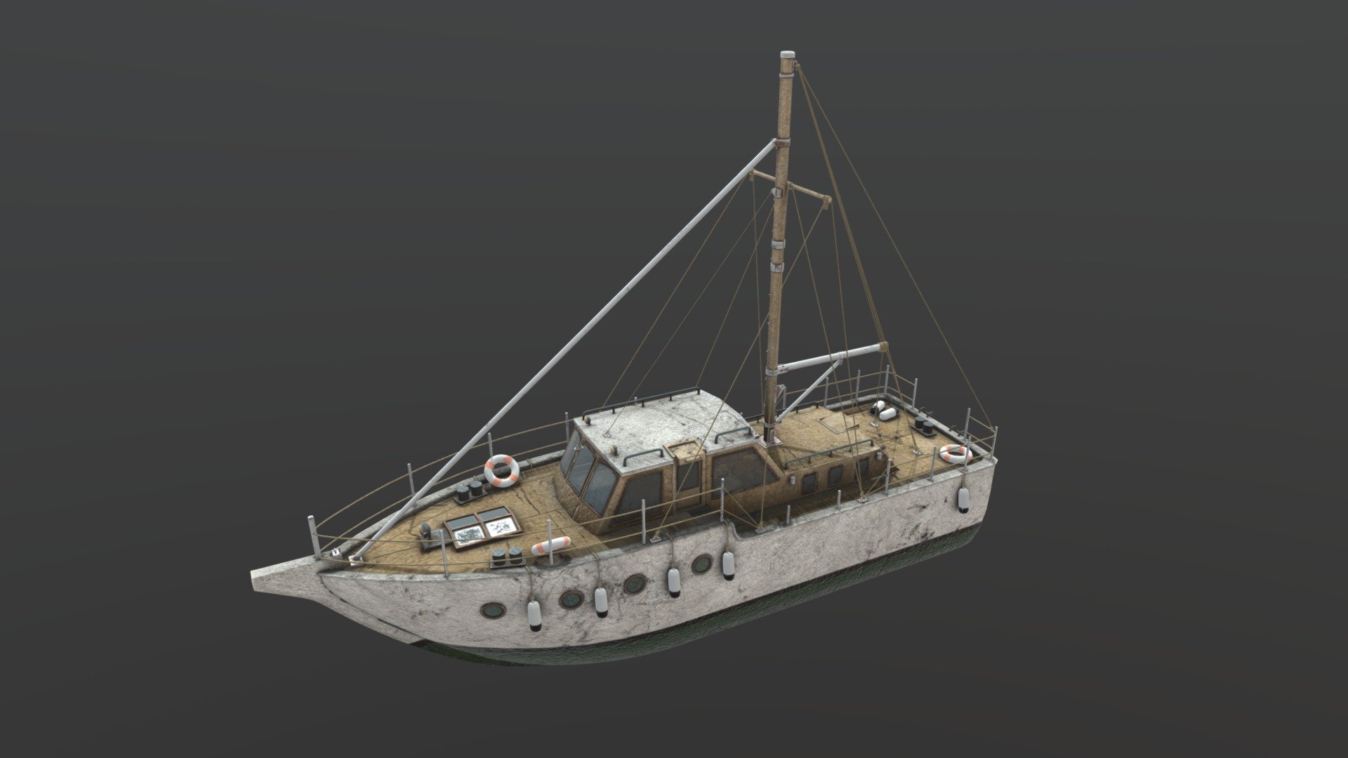 Sailboat - 3D Model with Textures - 3D model by Immanuvel S (@Imman137 ...