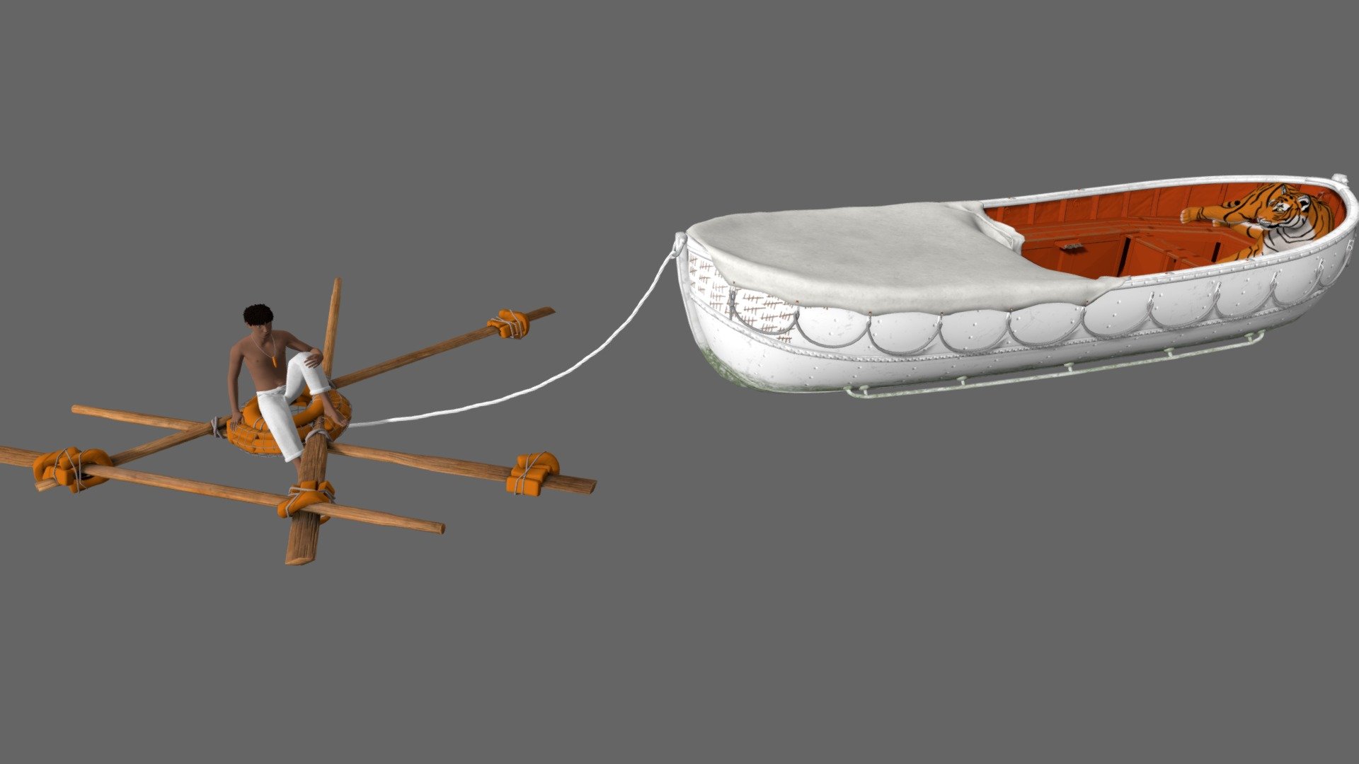 Life of Pi fan art - 3D model by Roy Fredriksz (@RoyFredriksz) [6609b83 ...