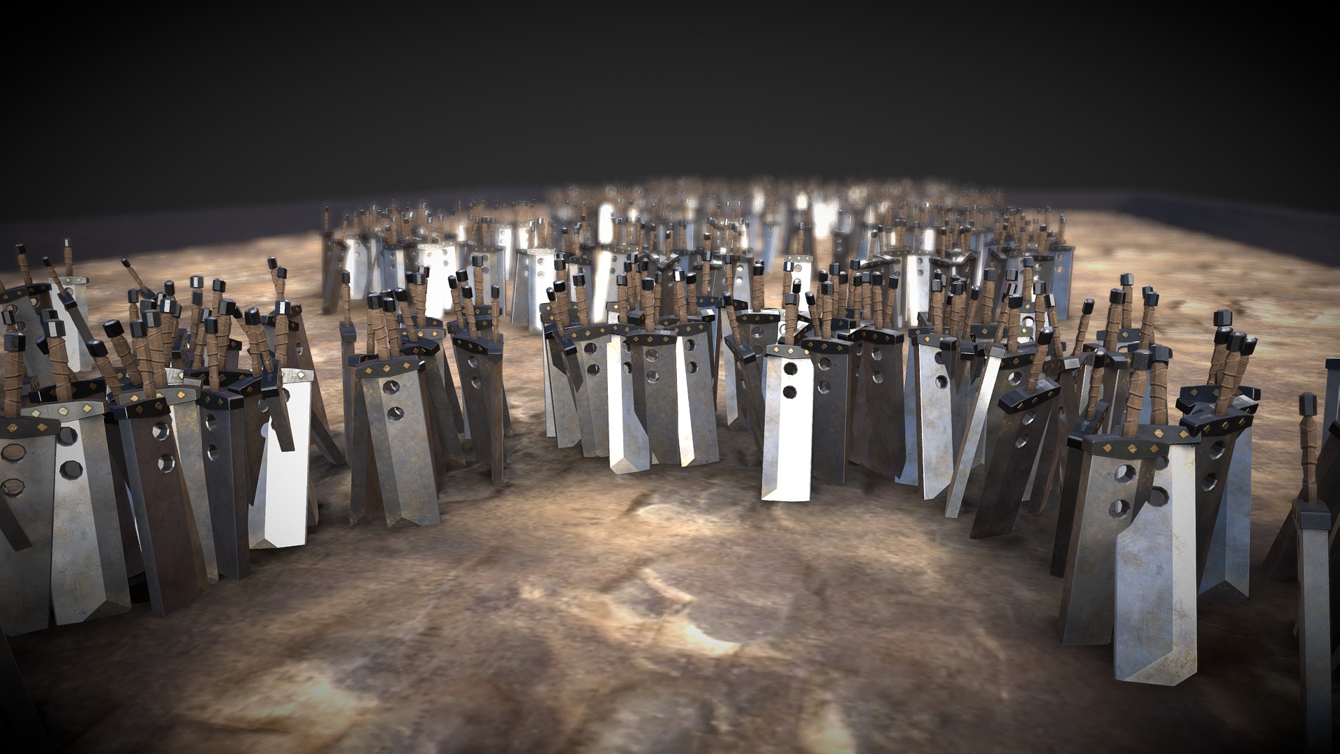 Battlefield of Swords [5K Follower Giveaway] - Download Free 3D model ...