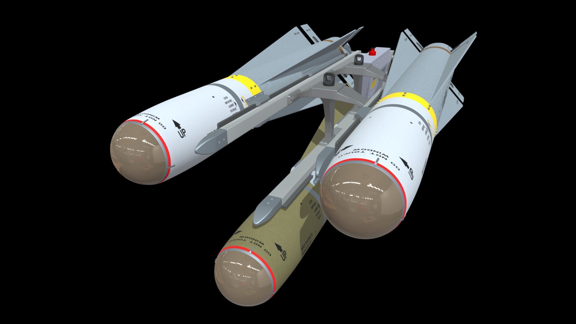 Three AGM-65 on LAU-88 - 3D model by Edgar Brito (@e.brito) [660f760 ...