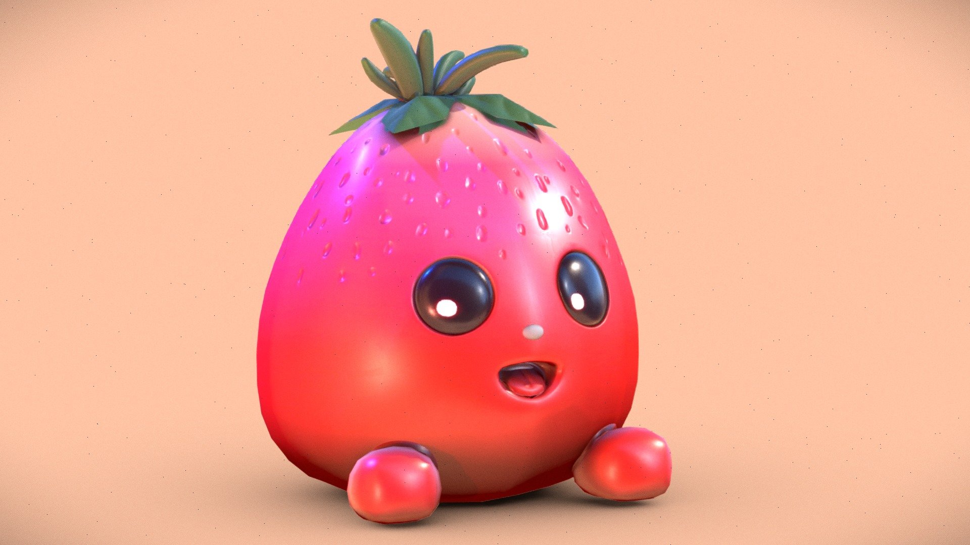 Strawberry - 3D model by pfranco [6610948] - Sketchfab