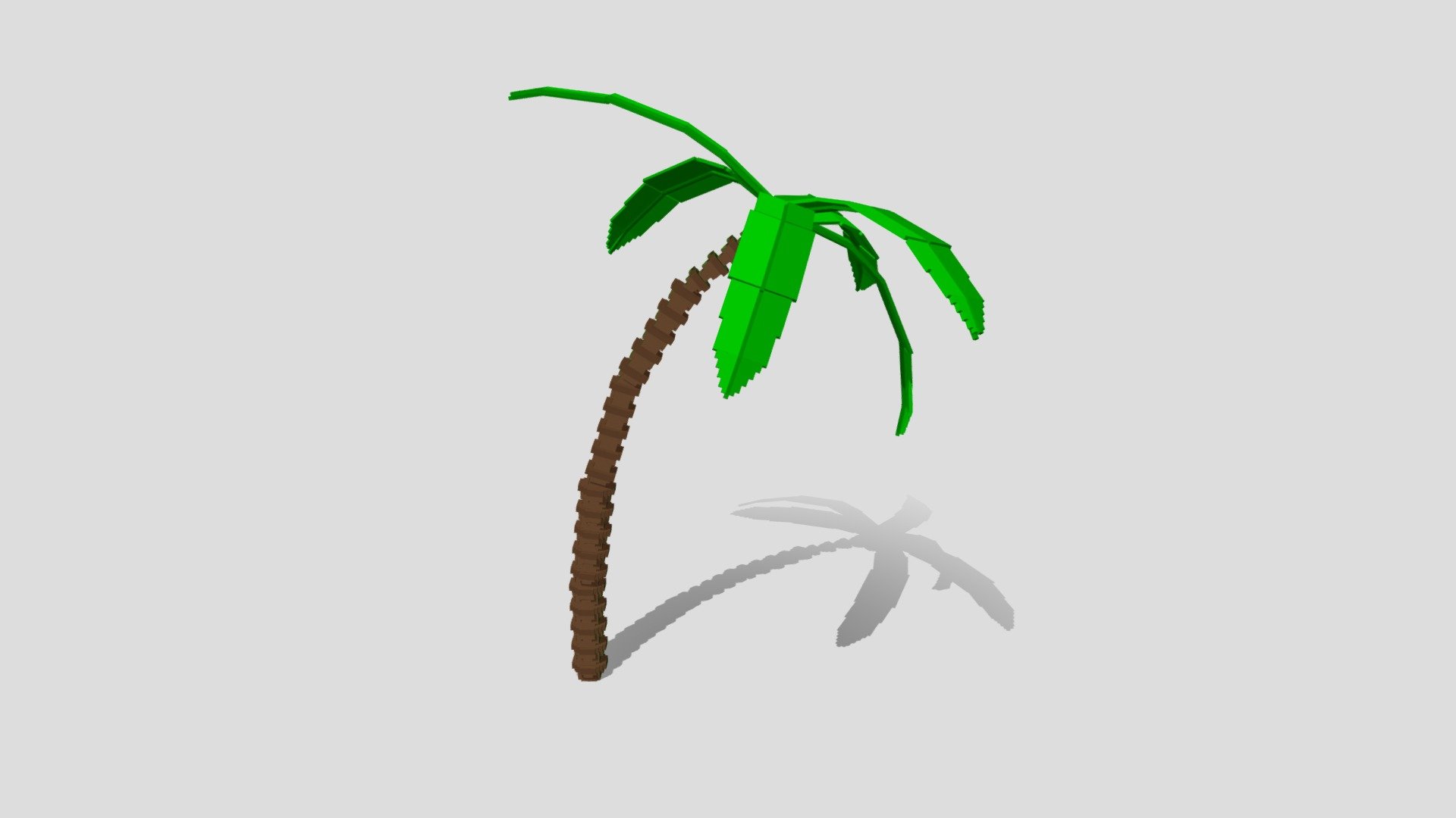 Voxel Coconut Tree 9.2 - 3d Lowpoly Game Asset - 3D model by MrMGames ...