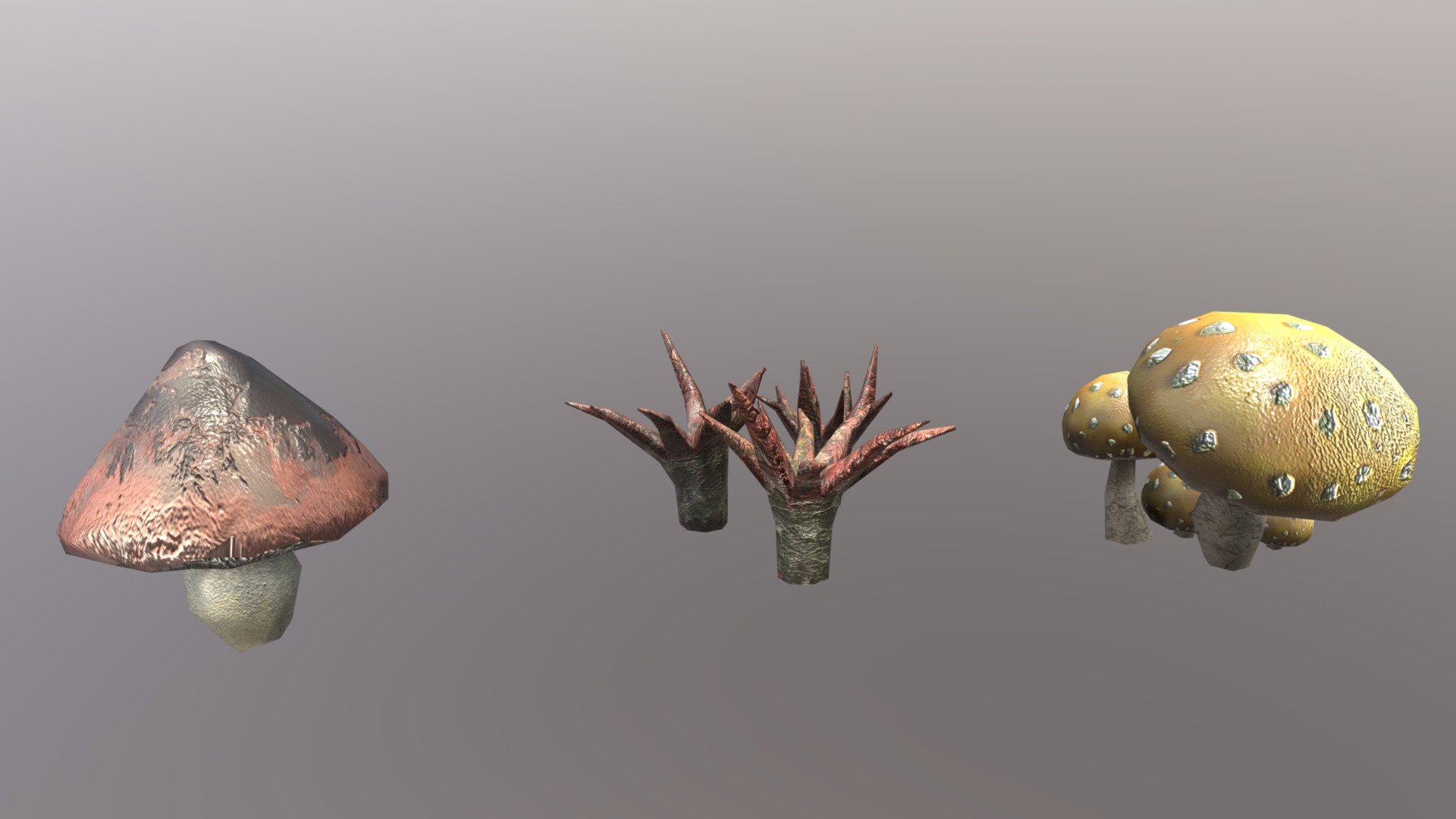 Mushroom Set - Download Free 3D model by Peter Nox (@Peter.Nox ...