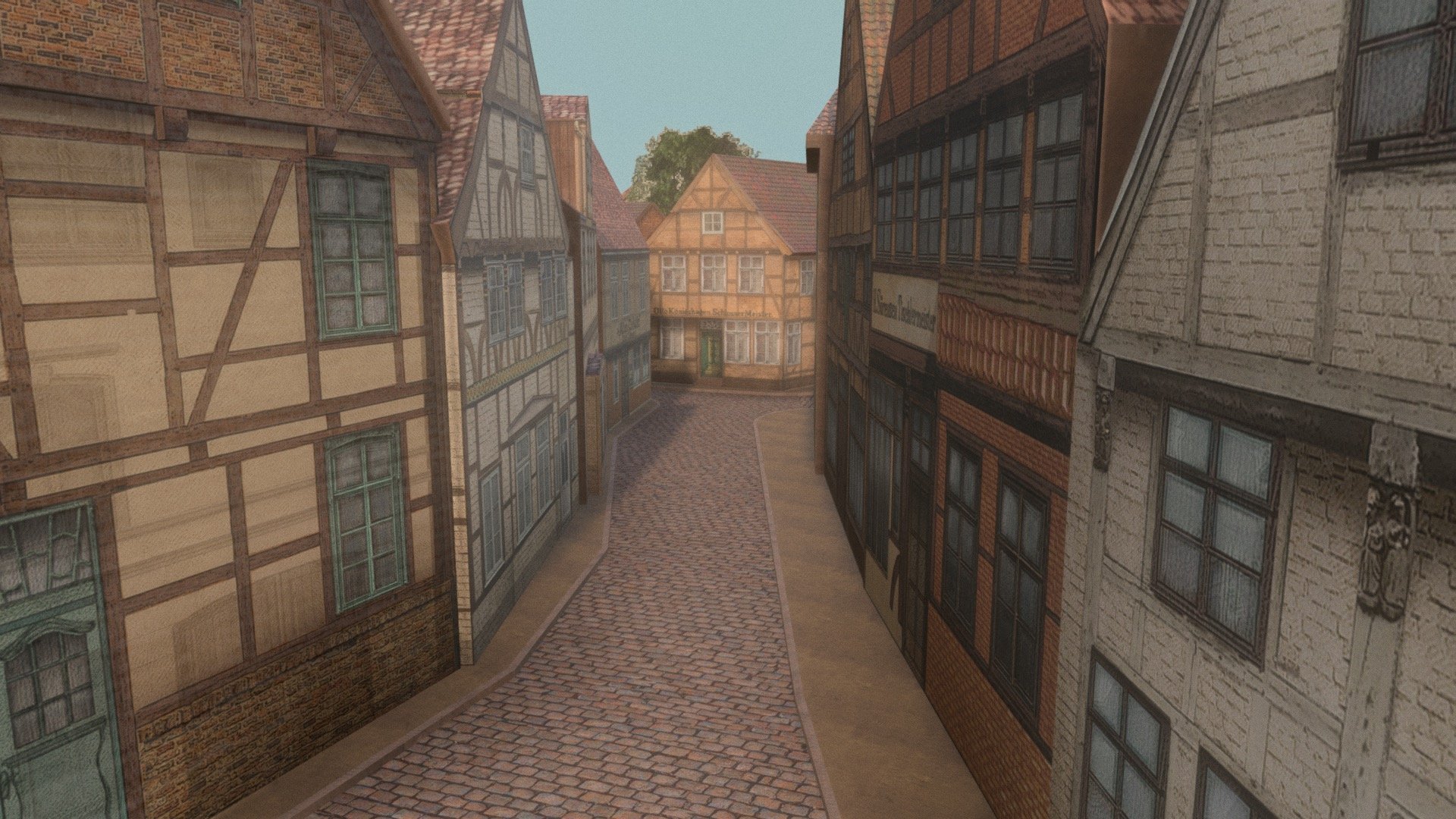 Medieval back alley - Download Free 3D model by Katydid (@Katydid ...