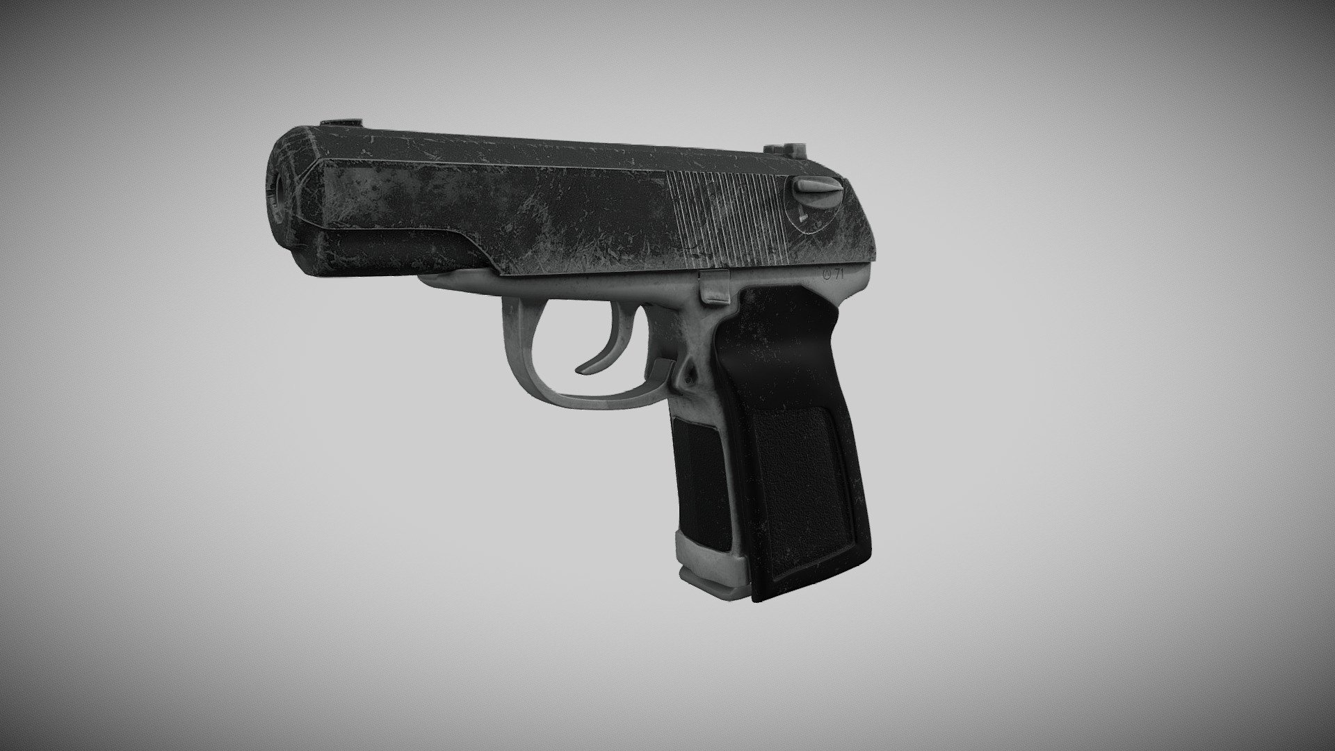 PMM (Makarov's Pistol Modernized) - Download Free 3D model by 3D_Armory ...