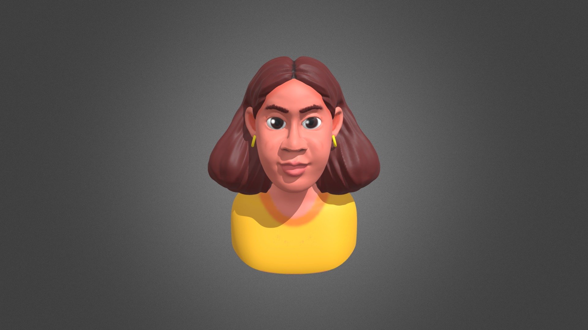 Stylized Girl - 3D model by FabinhoArte [6617f71] - Sketchfab