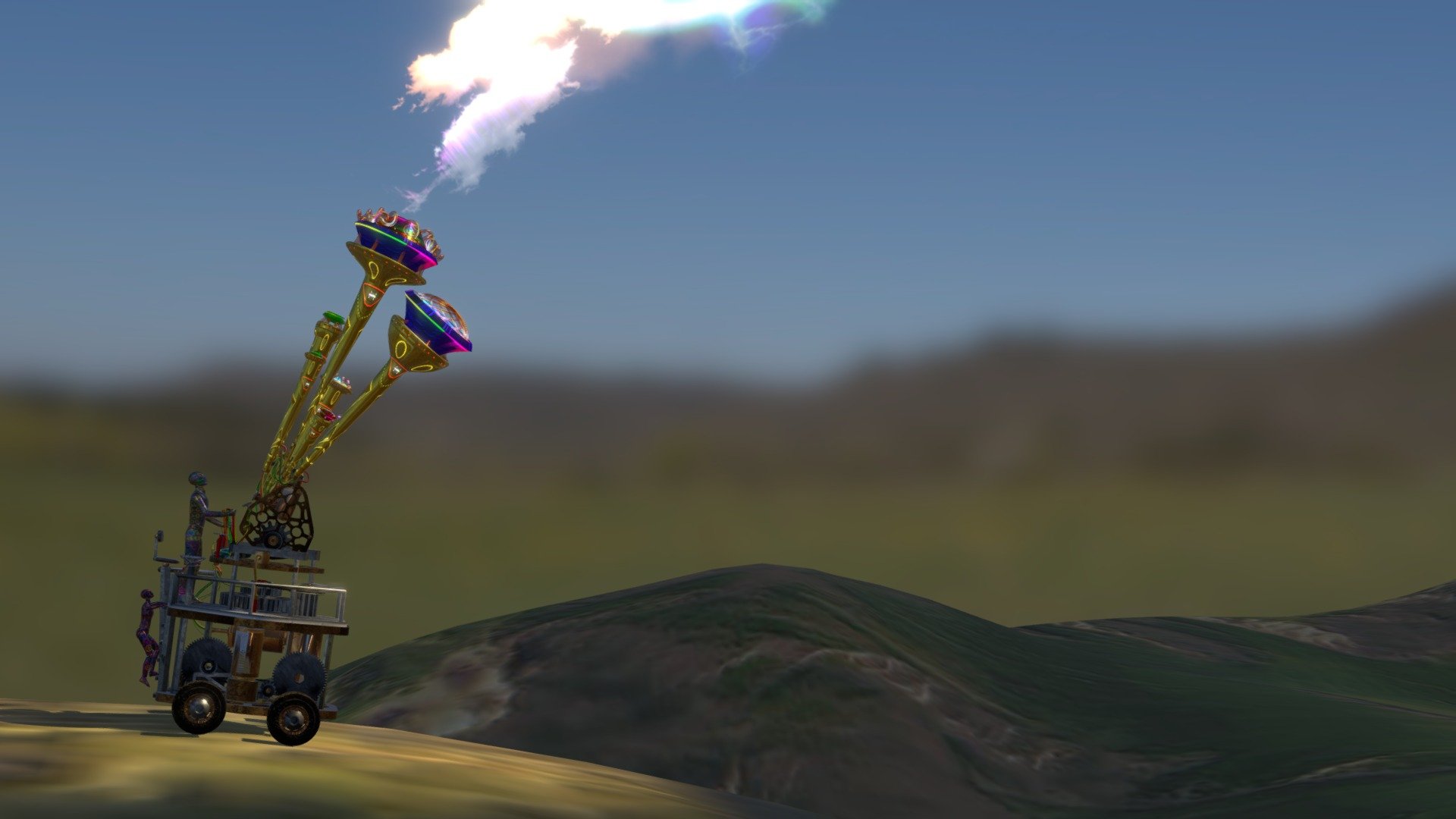 Psychedelic cloud buster - 3D model by Miguelangelo Rosario ...