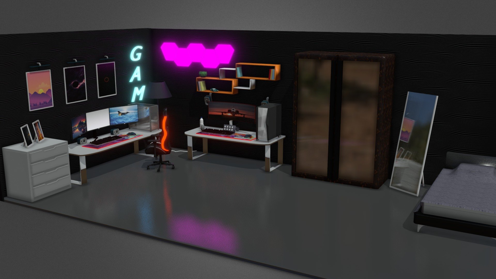 Game Room - Download Free 3D model by Yağız Solmaz (@yagiz.slz ...