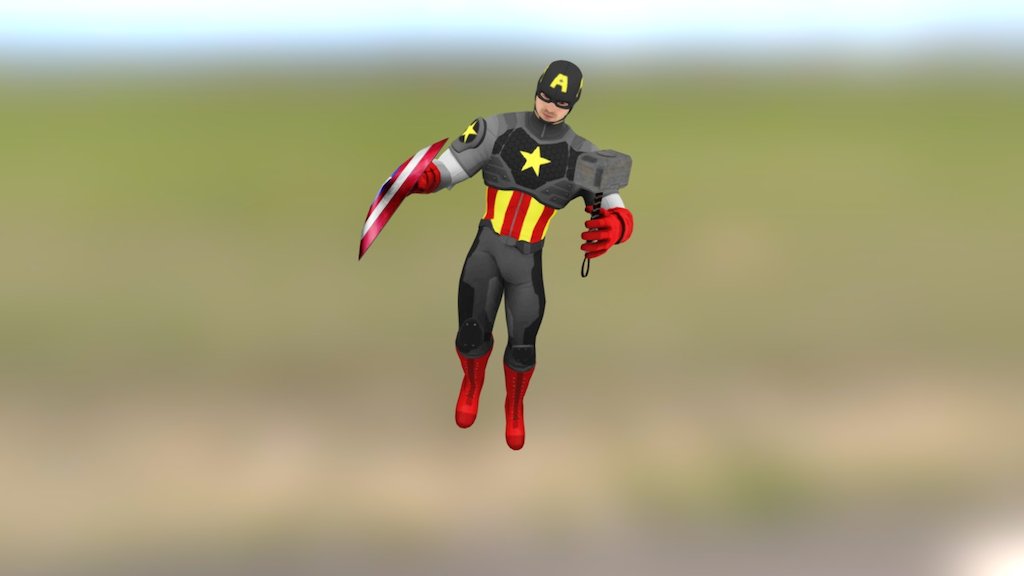Captain Model - 3D model by victorPans [661ec58] - Sketchfab