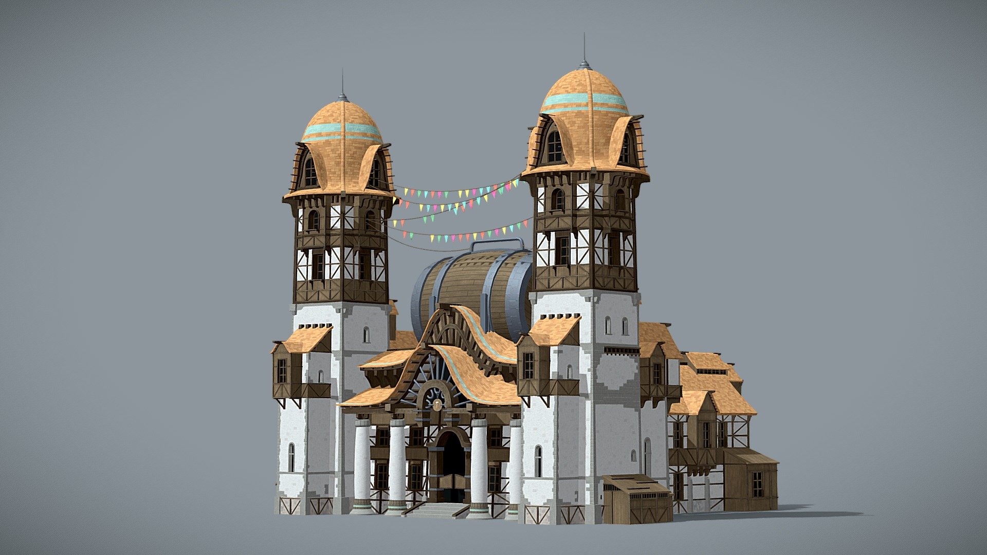 Fantasy medieval tavern - 3D model by Oneverse [6620c5e] - Sketchfab