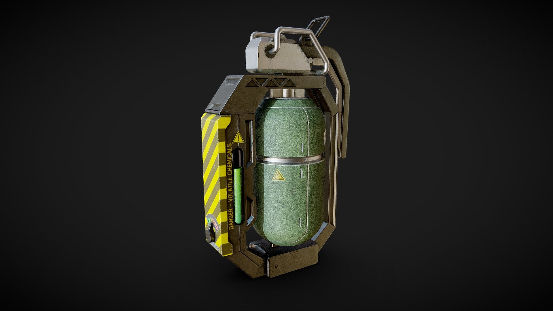 Sci-fi Grenade - 3D model by brewoliverin [6623446] - Sketchfab