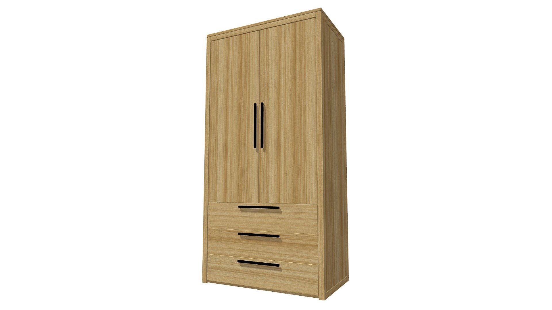 Wardrobe Navy by WOODPORT - 3D model by WOODPORT [66237a1] - Sketchfab