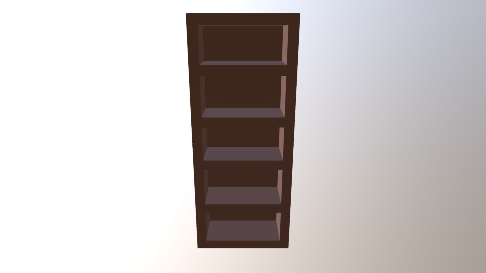 Bookshelf Tall - 3D model by honestdan [6623856] - Sketchfab