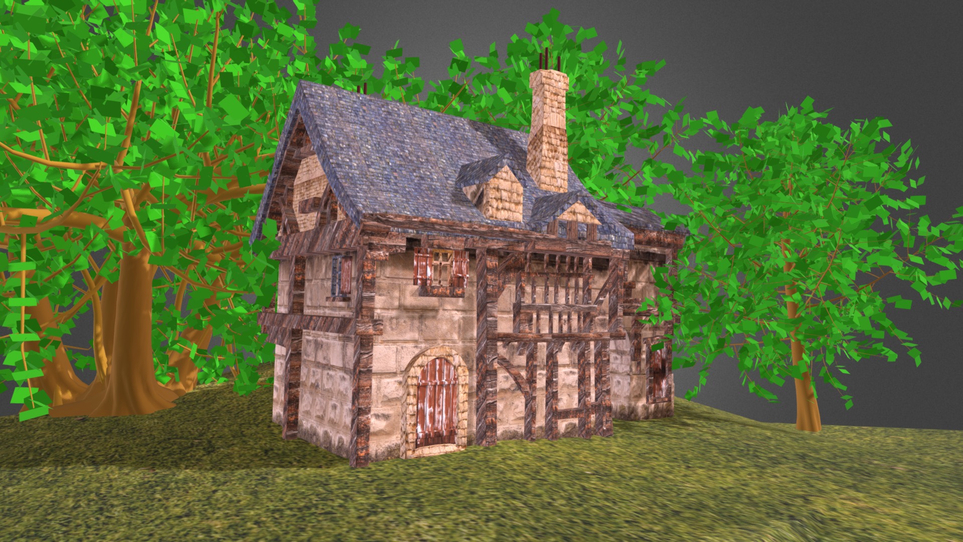 Medieval House - 3D model by Hanna Dee (@hannardee) [6624220] - Sketchfab