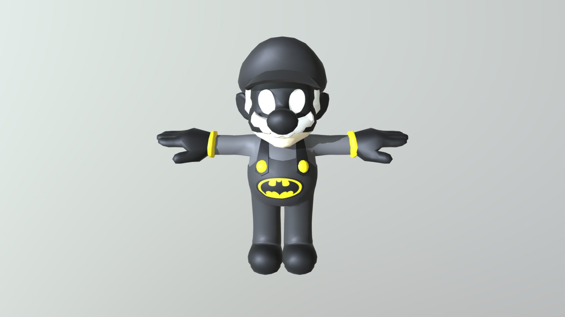 Mario Batman - 3D model by zacniconz [66248d8] - Sketchfab