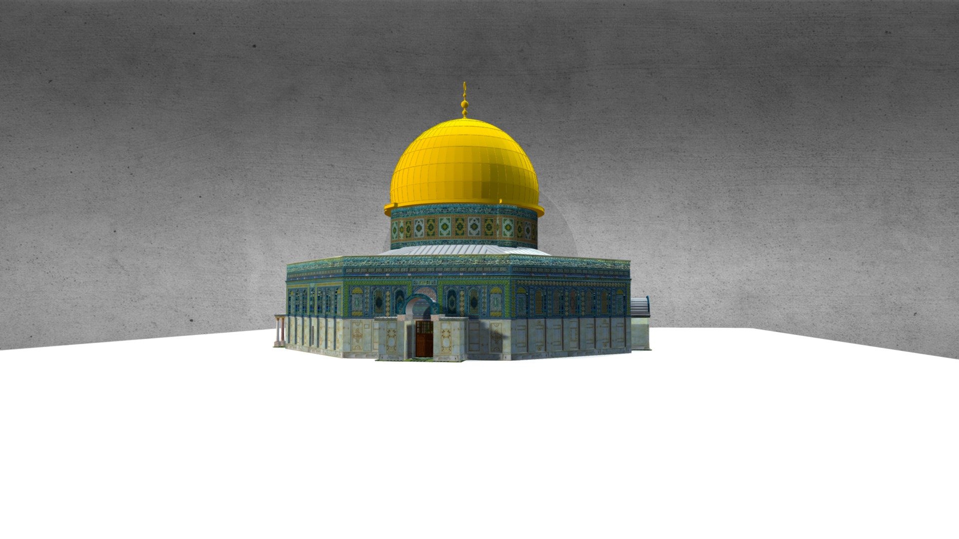 Dome of the Rock Mosque - 3D model by 3dzzz [6624c54] - Sketchfab