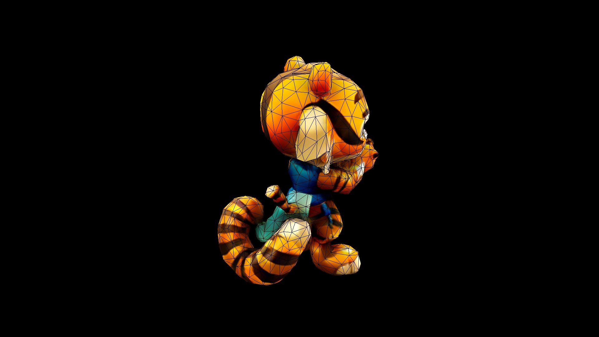 "An Animated Cartoon Tiger in a Video Game, Colo - 3D model by klrxyz ...