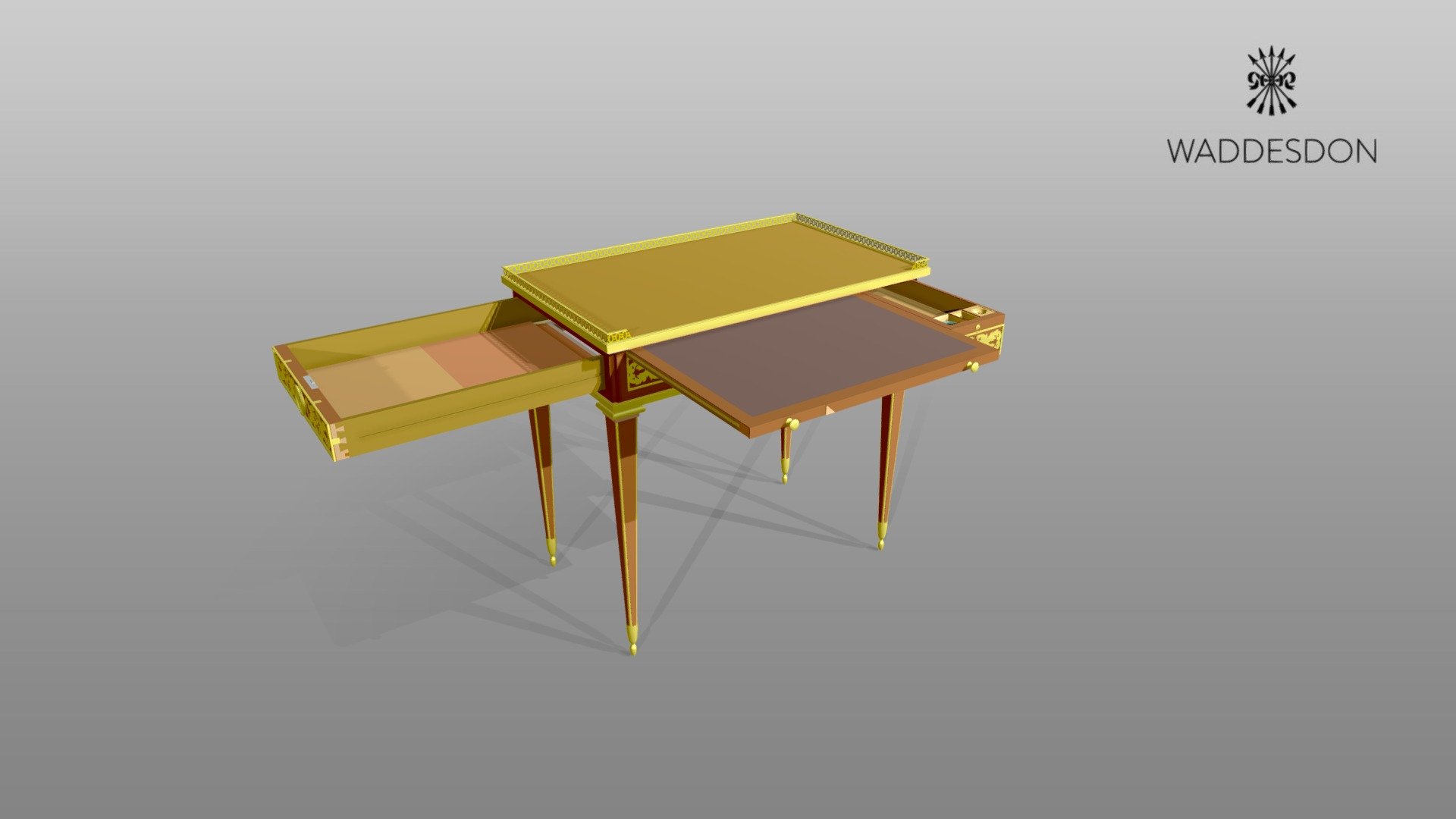 Writing table (2528) - 3D model by uWood® (@phraxis38) [6627945 ...