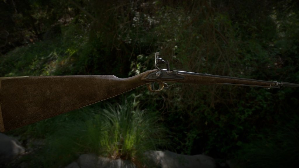 Musket Common - 3D model by Wenzor [6628818] - Sketchfab