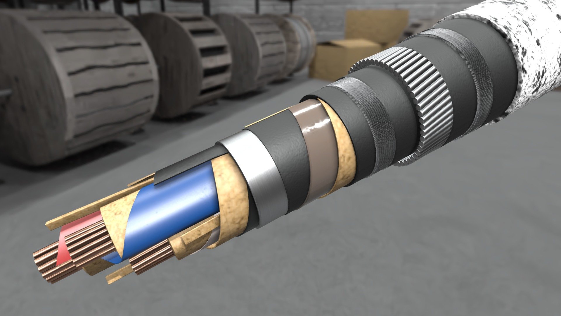 СКл 3х120-6кВ (мн) - 3D model by sts-kabel [6629491] - Sketchfab