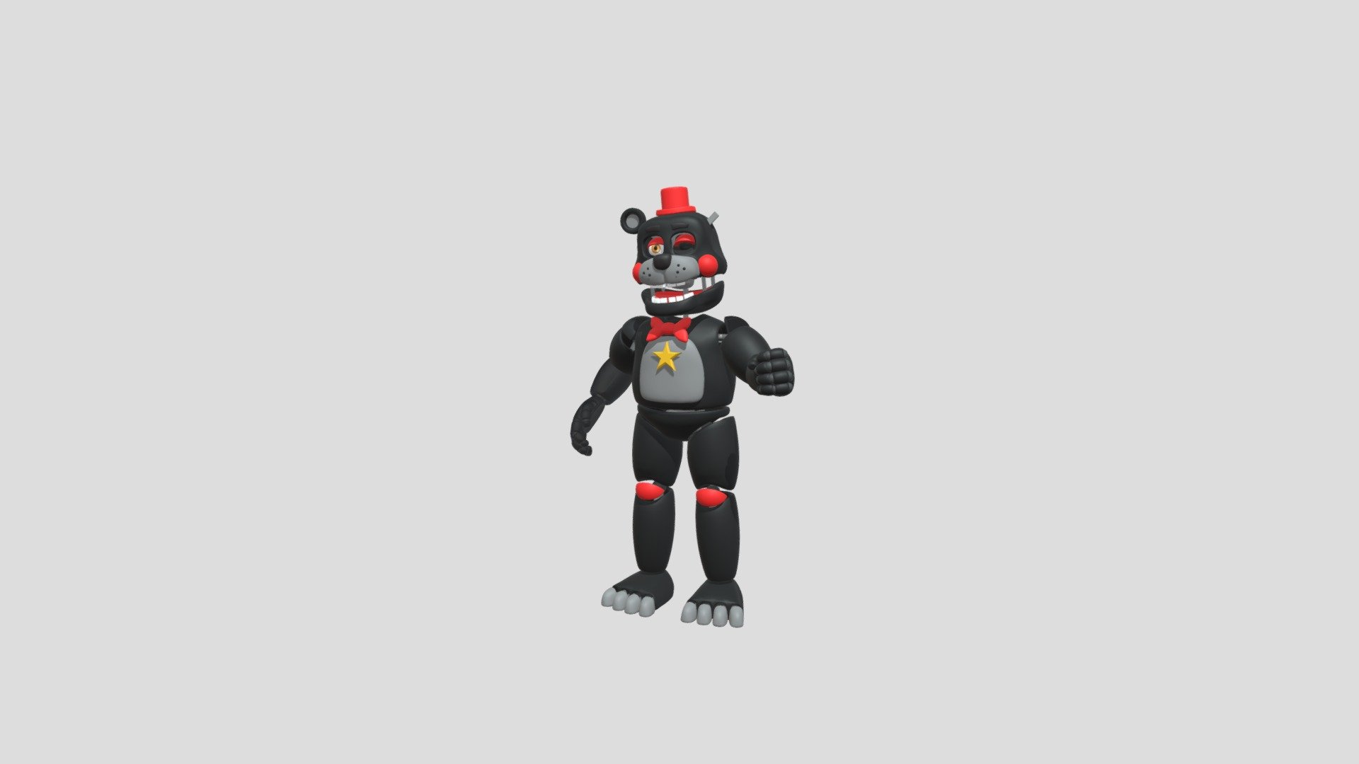 Withered Lefty - Download Free 3D model by dwall8611 [662be45] - Sketchfab