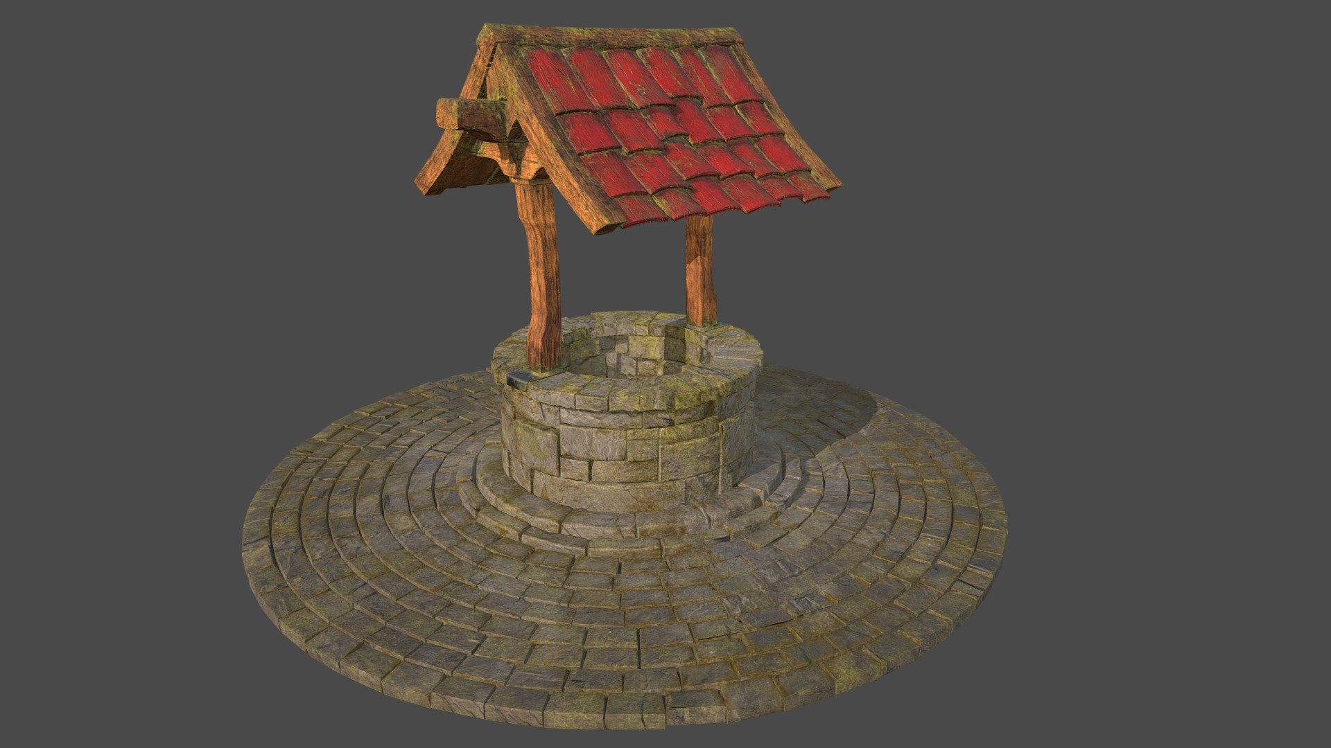 Simple Well - 3D model by Philippe.Vachon [662cd47] - Sketchfab