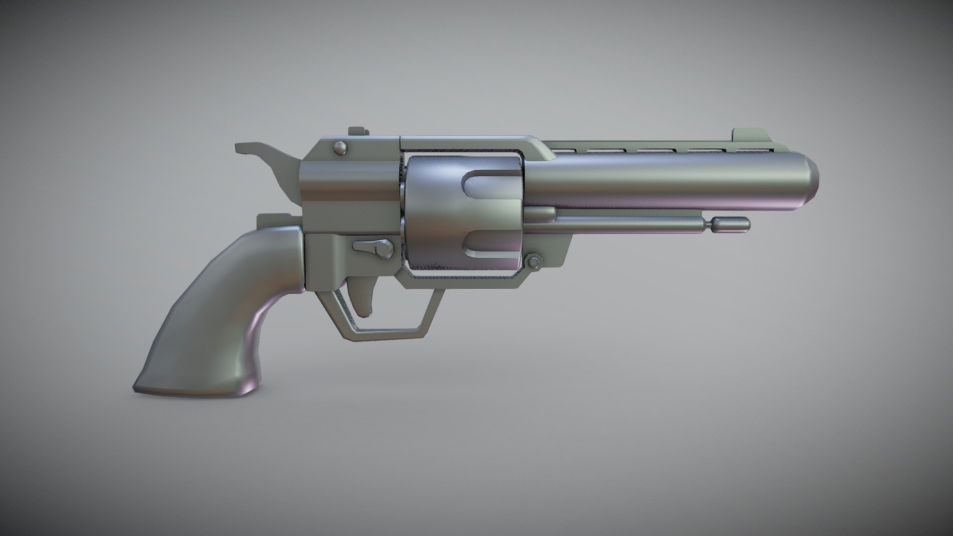 Western Retrofuturistic REVOLVER - 3D model by RlyBigKitty [662dcc4 ...