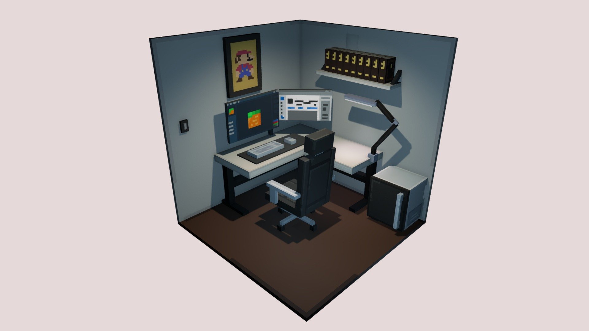 Dream setup - 3D model by guilherme_graham (@graham_modeller) [662fc3e ...