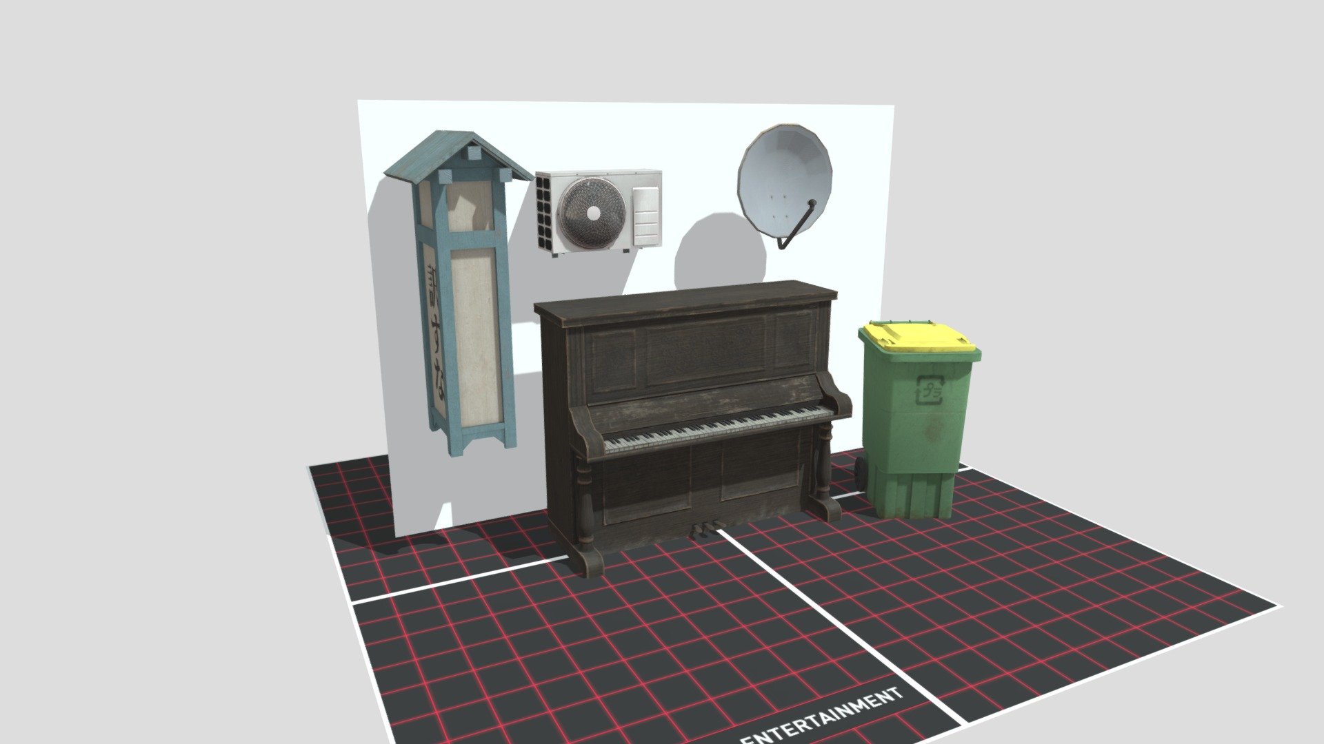 DAE 5 Finished props - Tokyo - 3D model by LilyBotha [66308ff] - Sketchfab