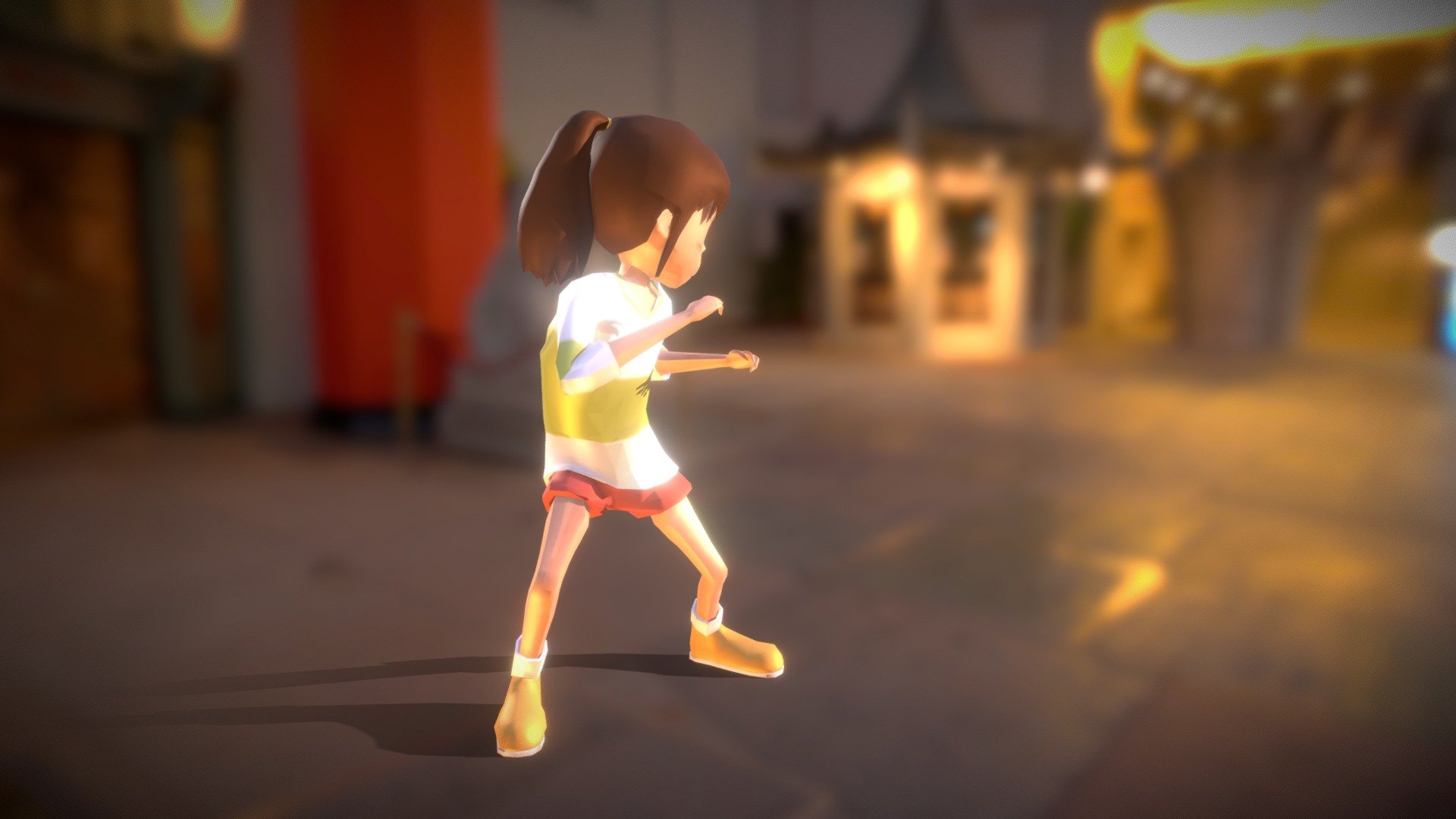 Chihiro Punch - 3D model by Bryan Teng (@lazybryan) [6630ecc] - Sketchfab