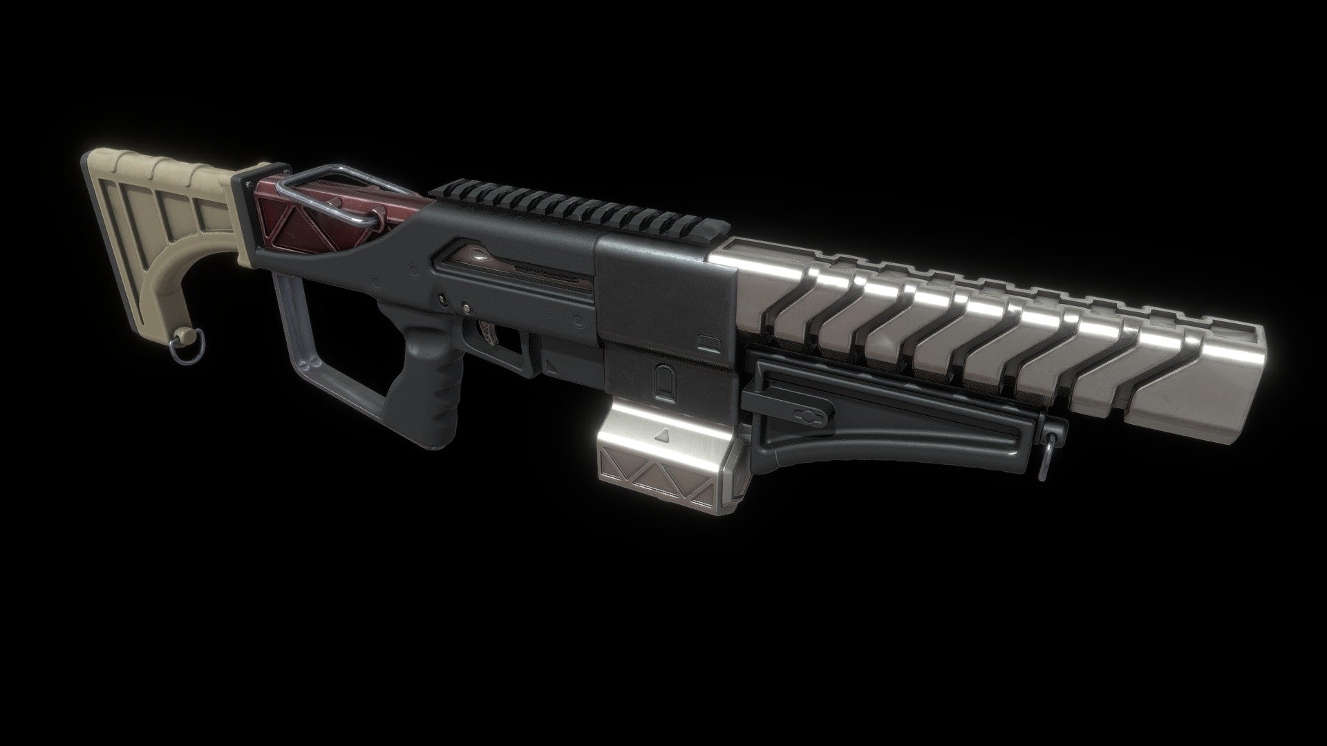 Laser Rifle Lowpoly - 3D model by Sharpsterman [663243a] - Sketchfab