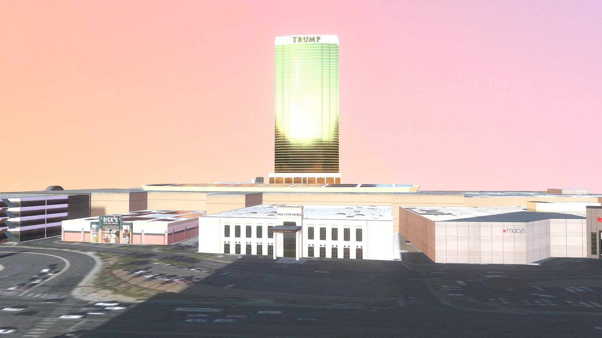 Low poly buildings T Tower - 3D model by vladyslav_m [6633a9b] - Sketchfab