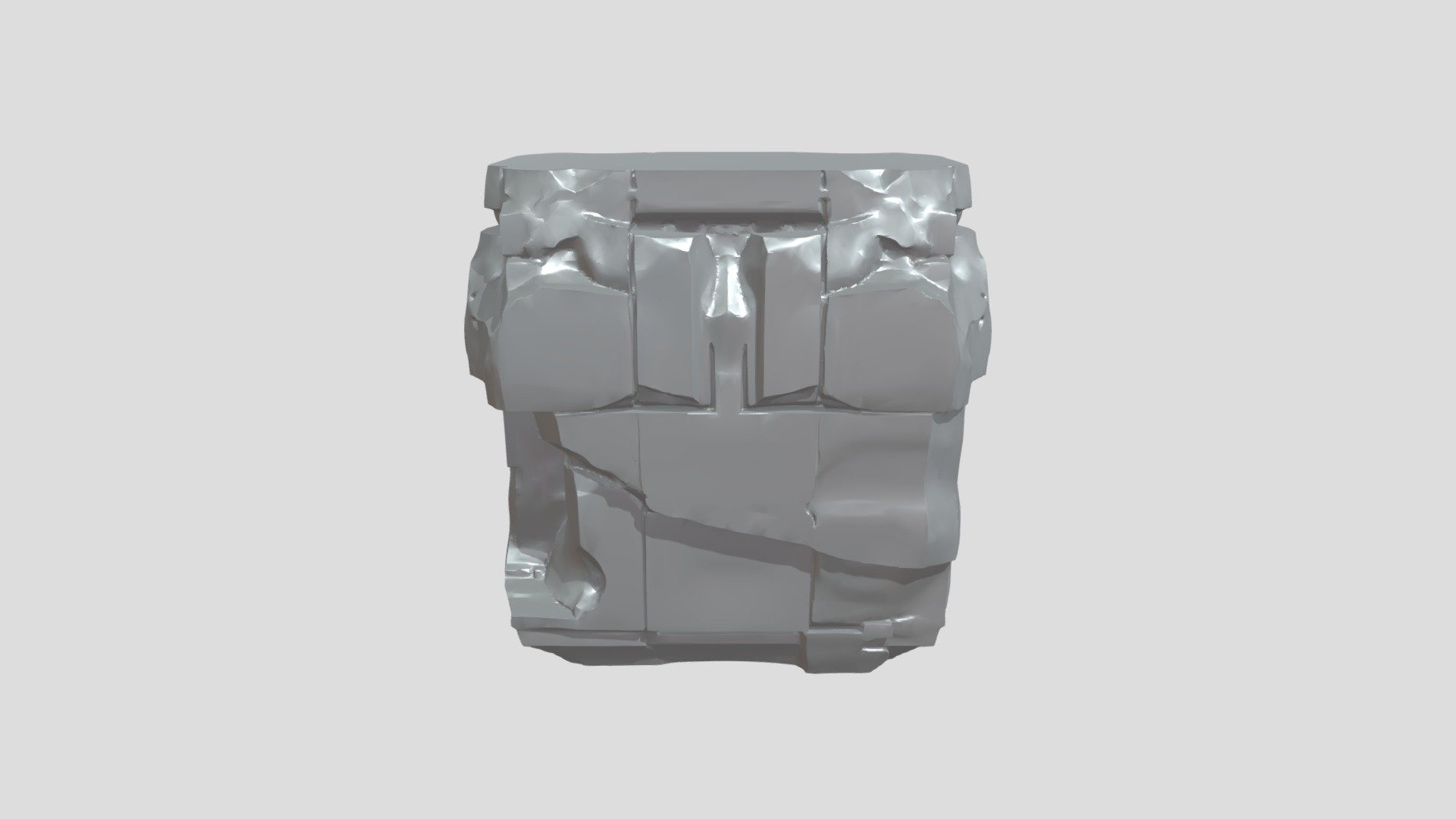 rugged stone block - 3D model by gsc20019988 [6636094] - Sketchfab