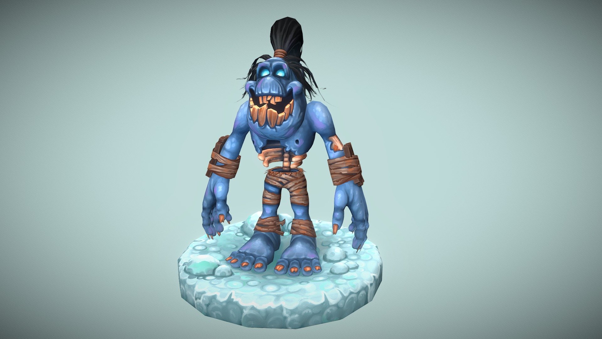 Happy Ghoul - 3D Handpainted - 3D model by Thomalabricot [66365c6 ...