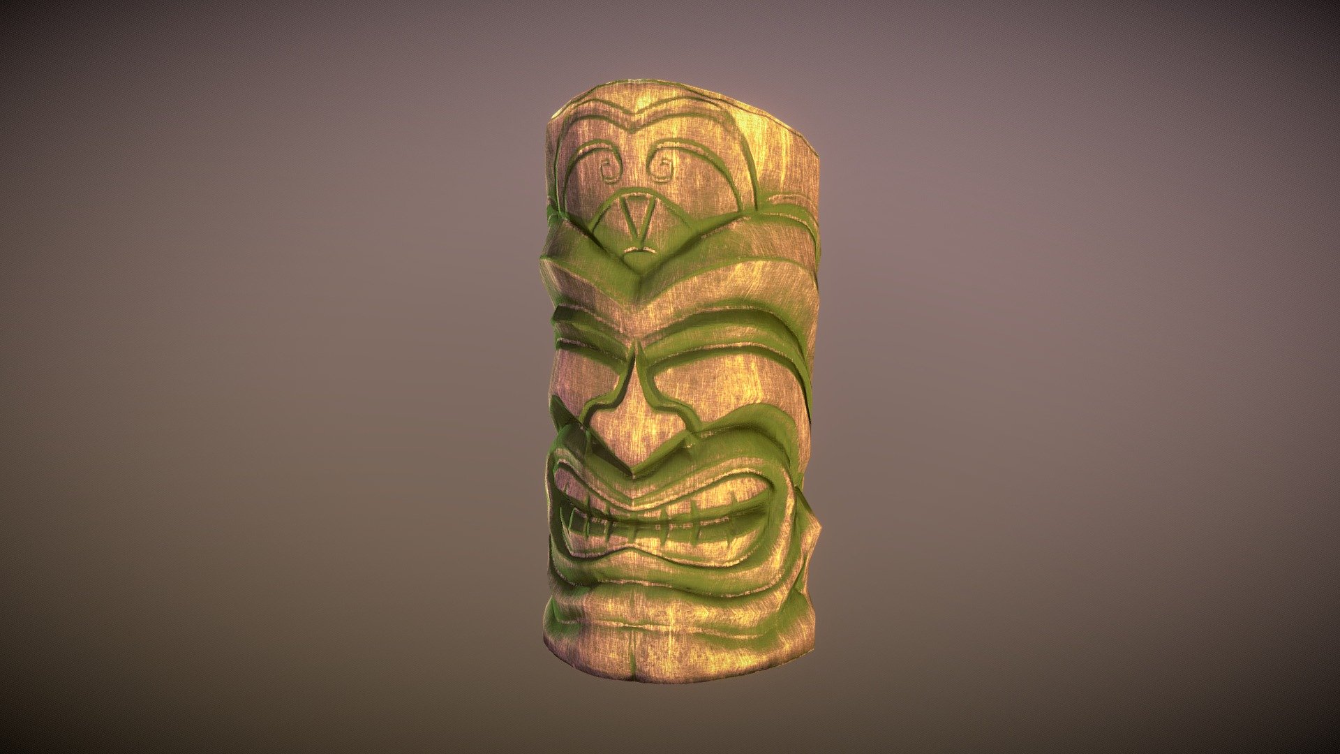 Wooden Totem - 3D model by Somsai [6636b35] - Sketchfab