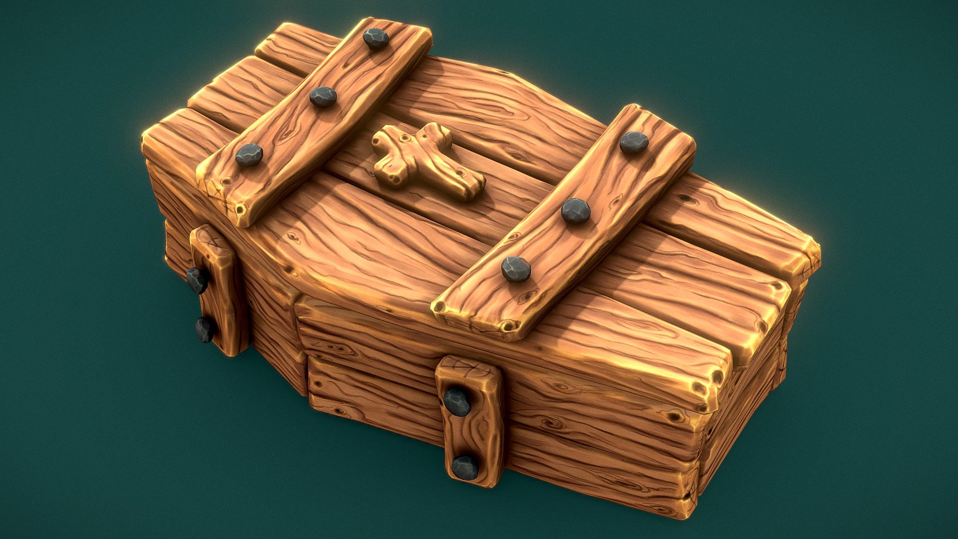 Handpainted coffin - 3D model by seenoise [6639e69] - Sketchfab
