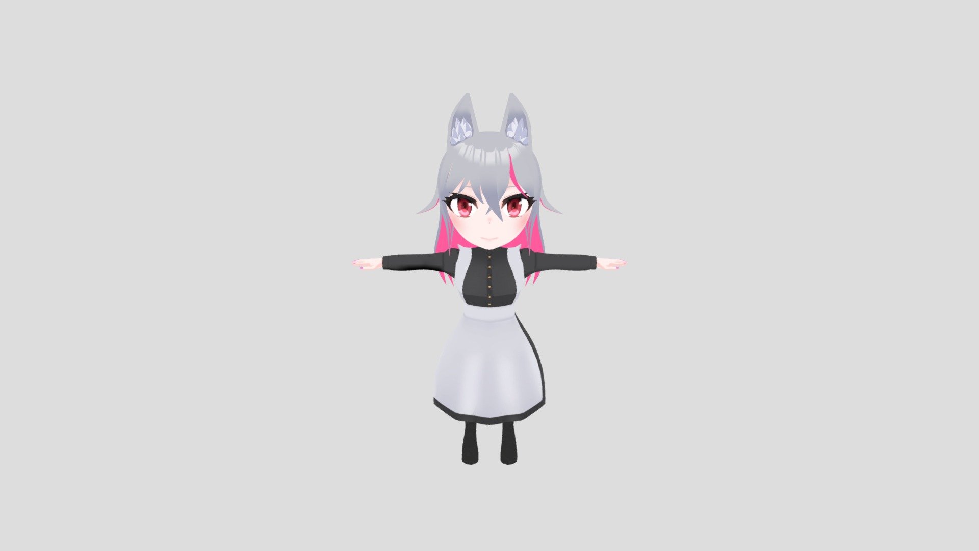 kemomimi girl - 3D model by Damin (@damin0x0) [663a3a6] - Sketchfab