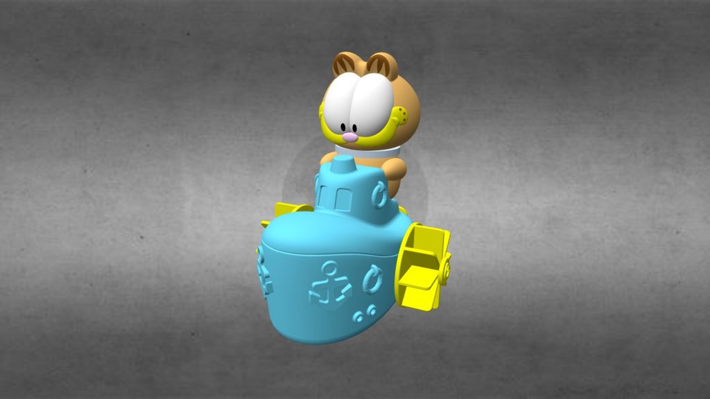 Garfield's Amphi-Boat - 3D model by Derek Wong (@derek_wong) [663a690 ...