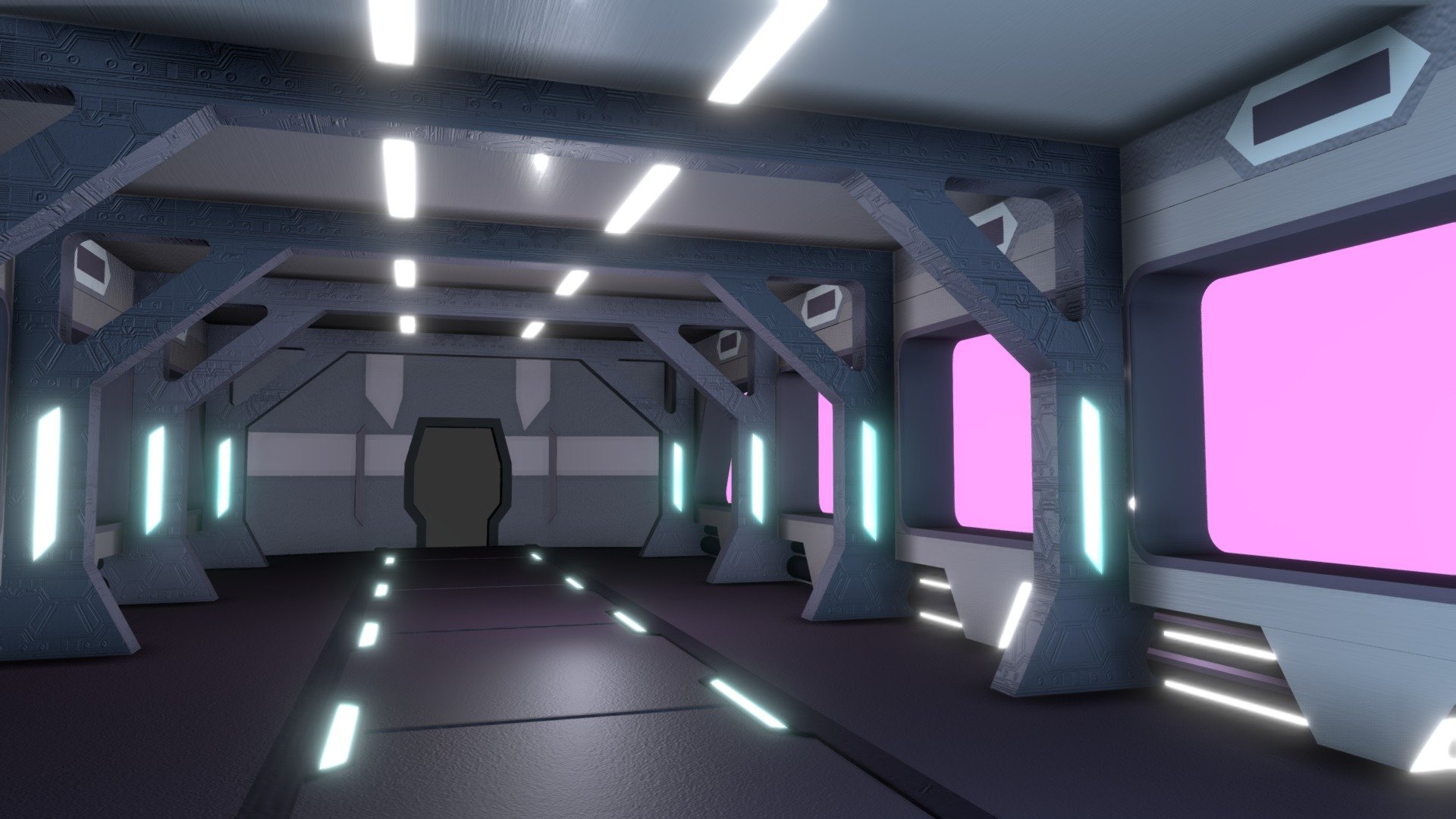 Hallway - 3D model by jagalang [663eb1d] - Sketchfab