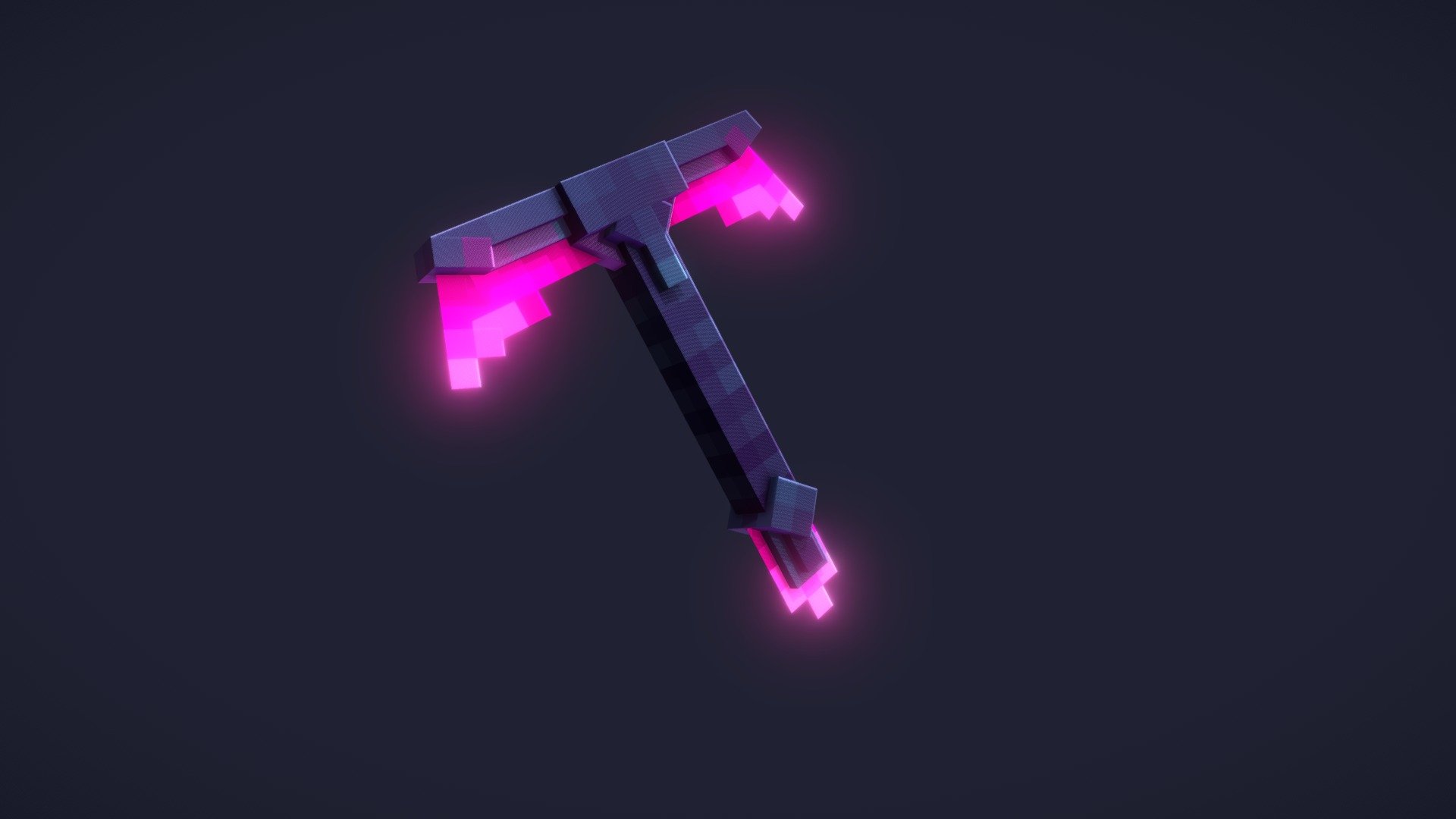 Retro wave pickaxe - 3D model by MisterGriimm [663ff2e] - Sketchfab