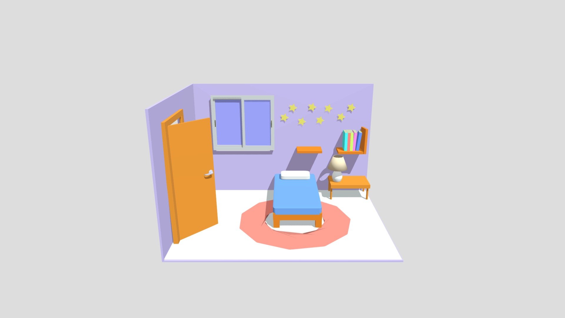 Purple Room - 3D model by crineeth [6642d4d] - Sketchfab