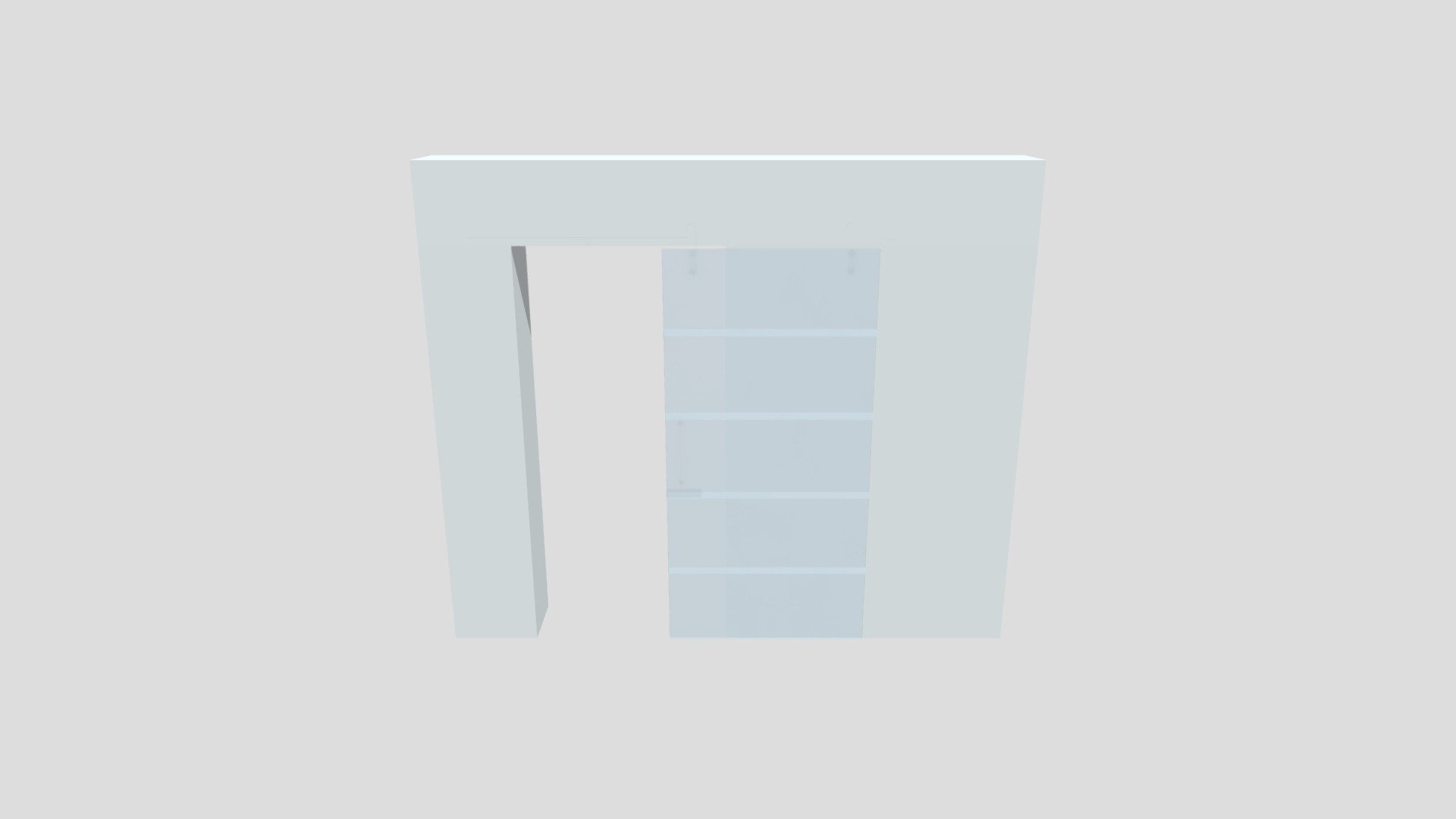 sliding door 90 AM243 Archmodel - Buy Royalty Free 3D model by ...